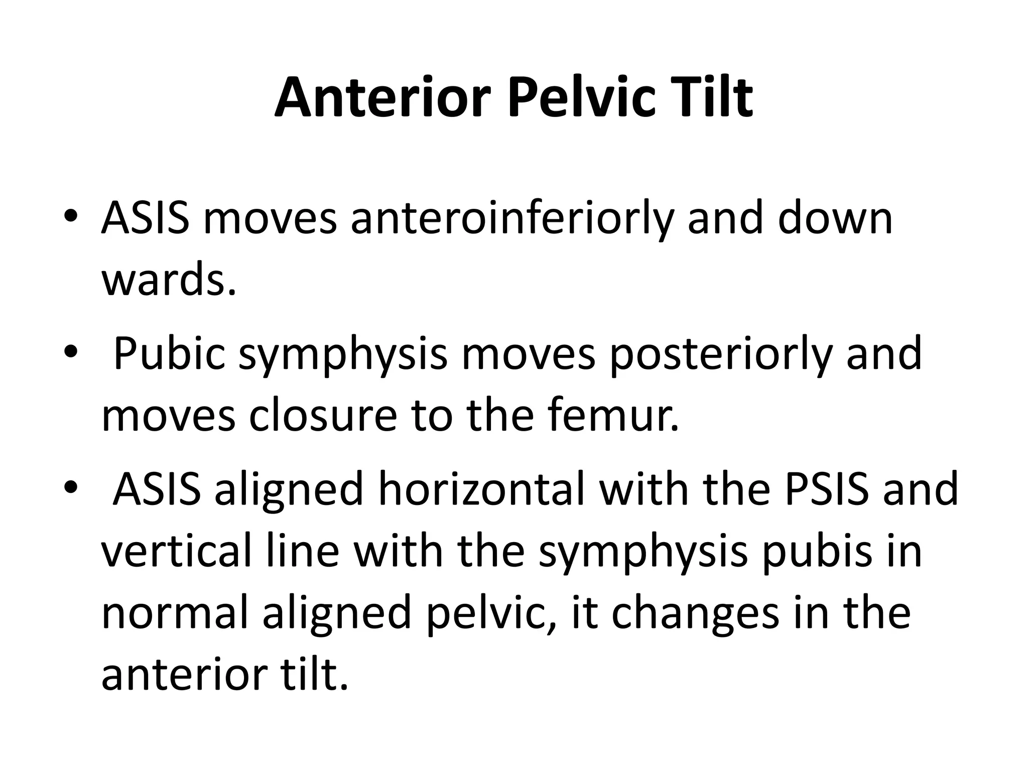 Pelvic tilt | PPTX