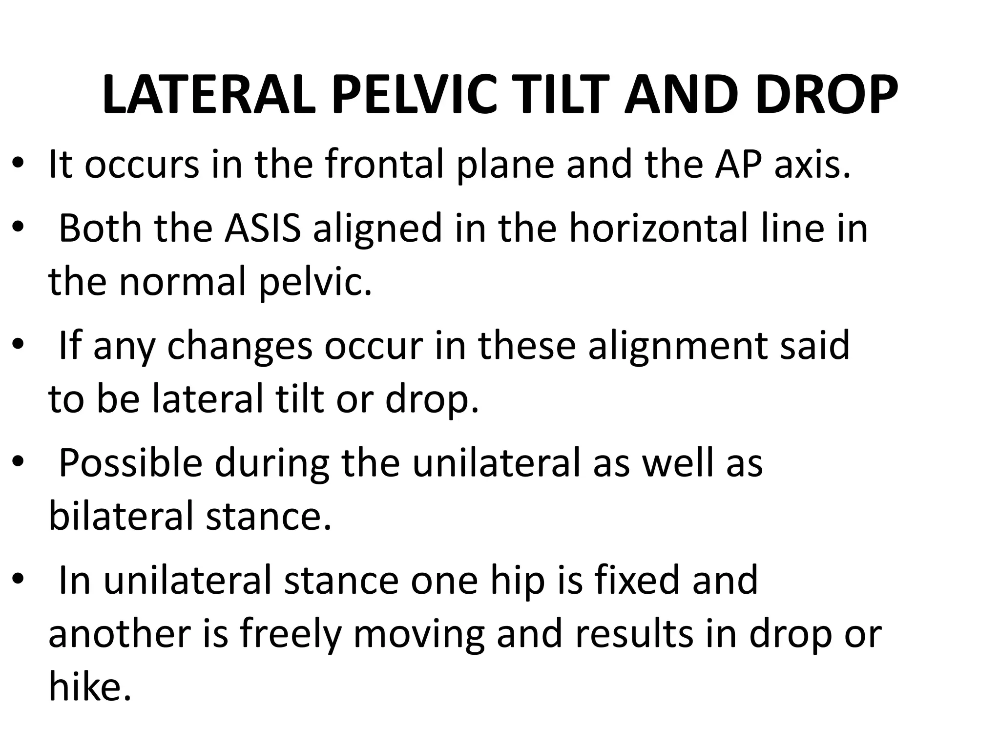 Pelvic tilt | PPTX