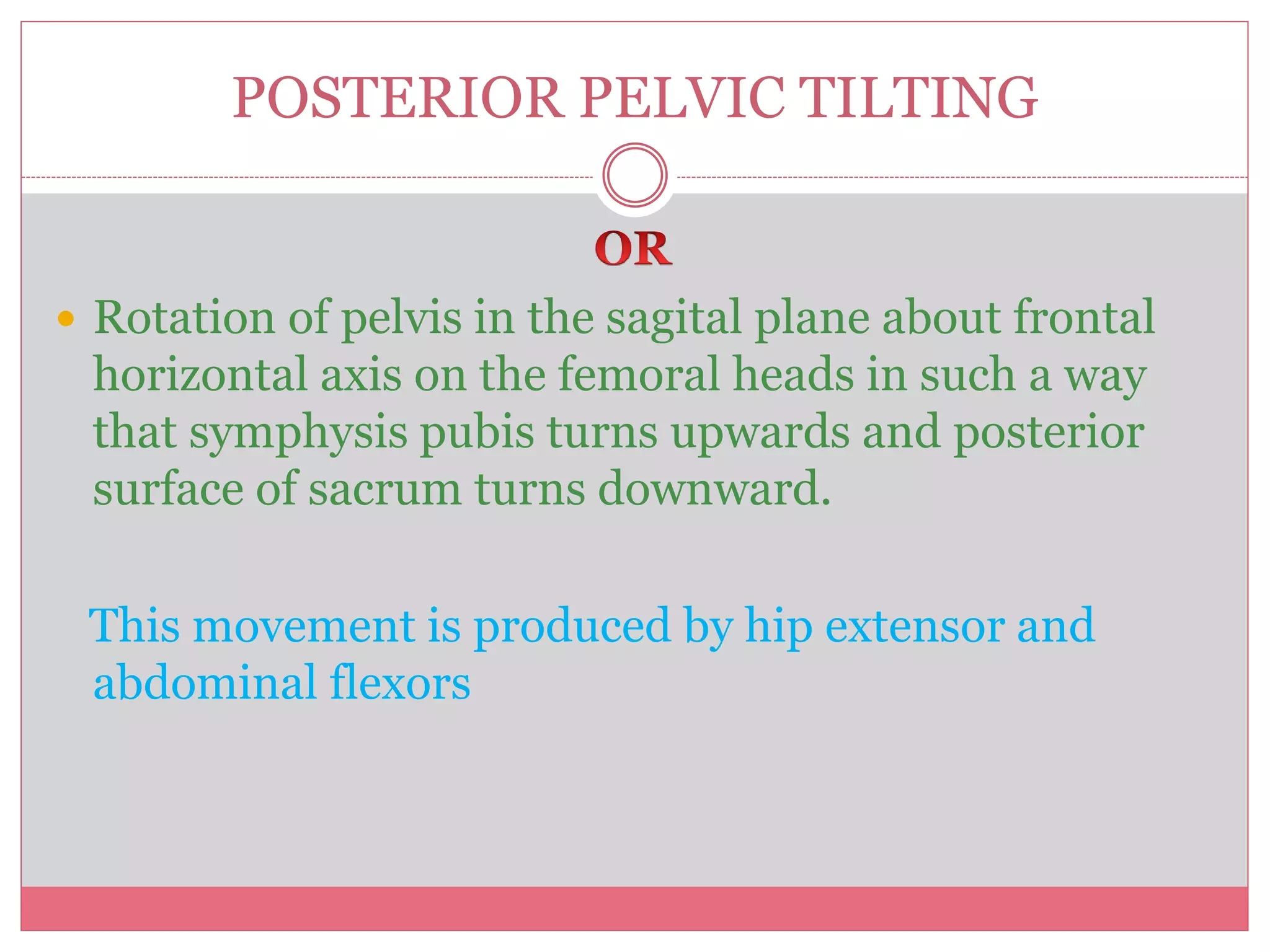 Pelvic Tilt | PPTX