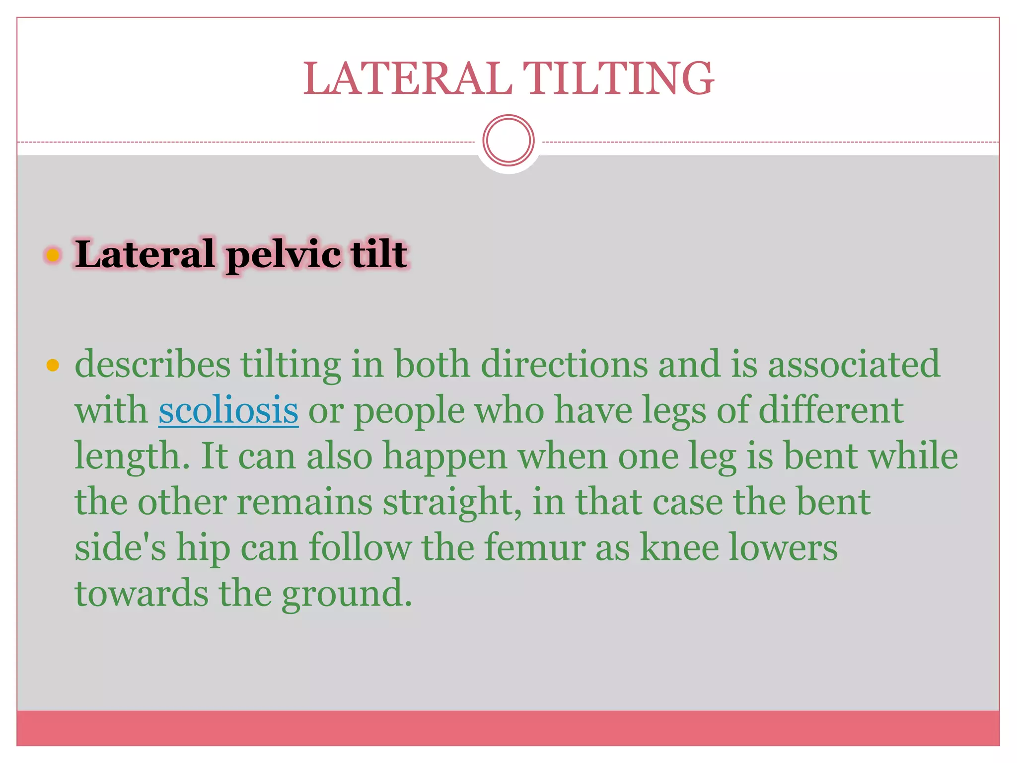 Pelvic Tilt | PPTX