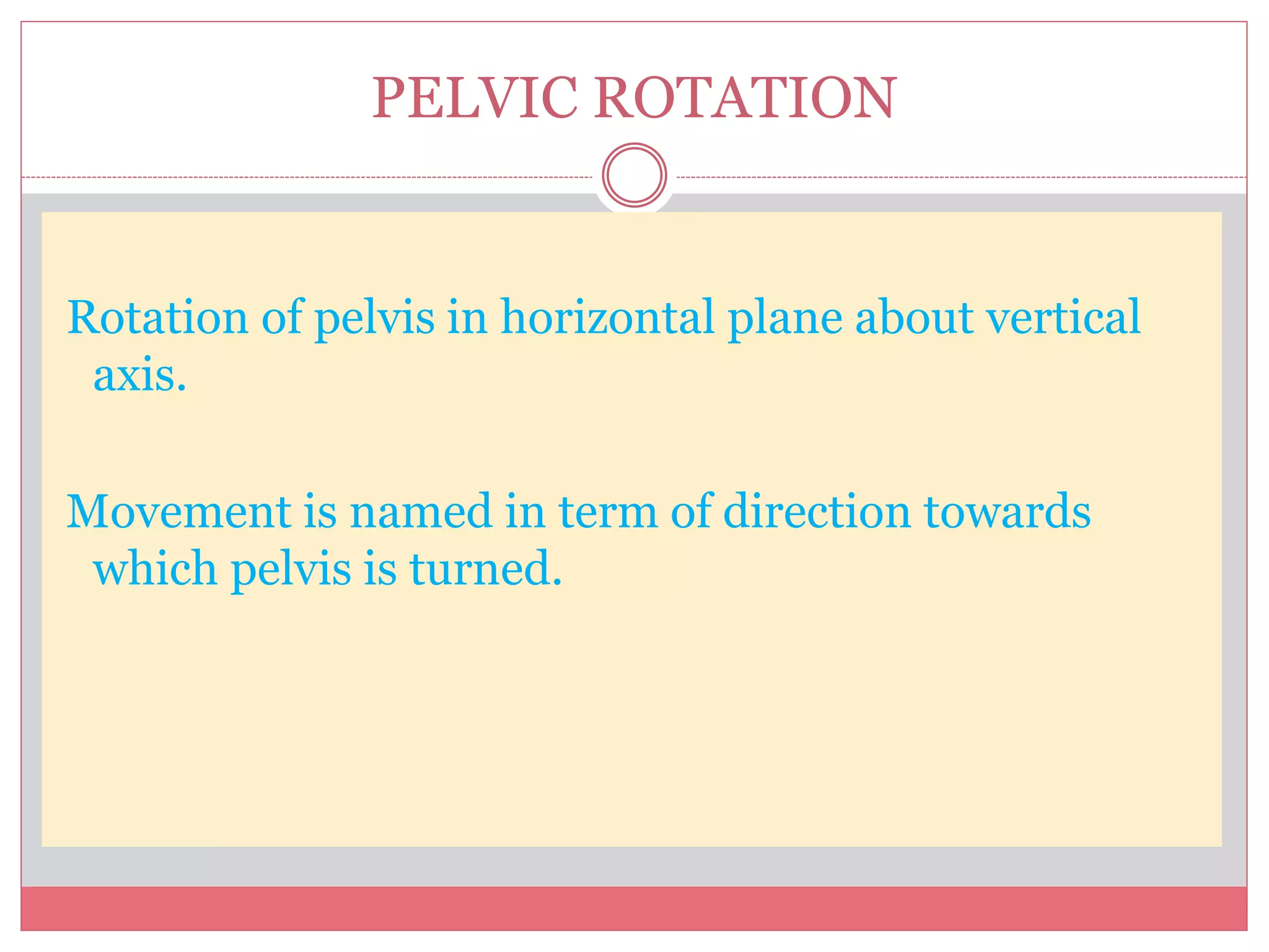 Pelvic Tilt | PPTX