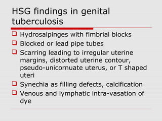 Pelvic tuberculosis and infertility trivandrum 31.8.13 | Infertility ...