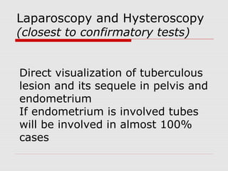 Pelvic tuberculosis and infertility trivandrum 31.8.13