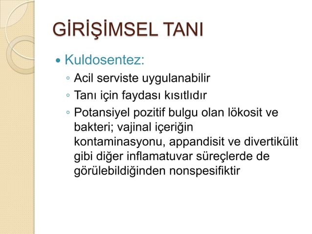 Pelvik inflamatuar hastalik ve over absesi (fazlası için www ...