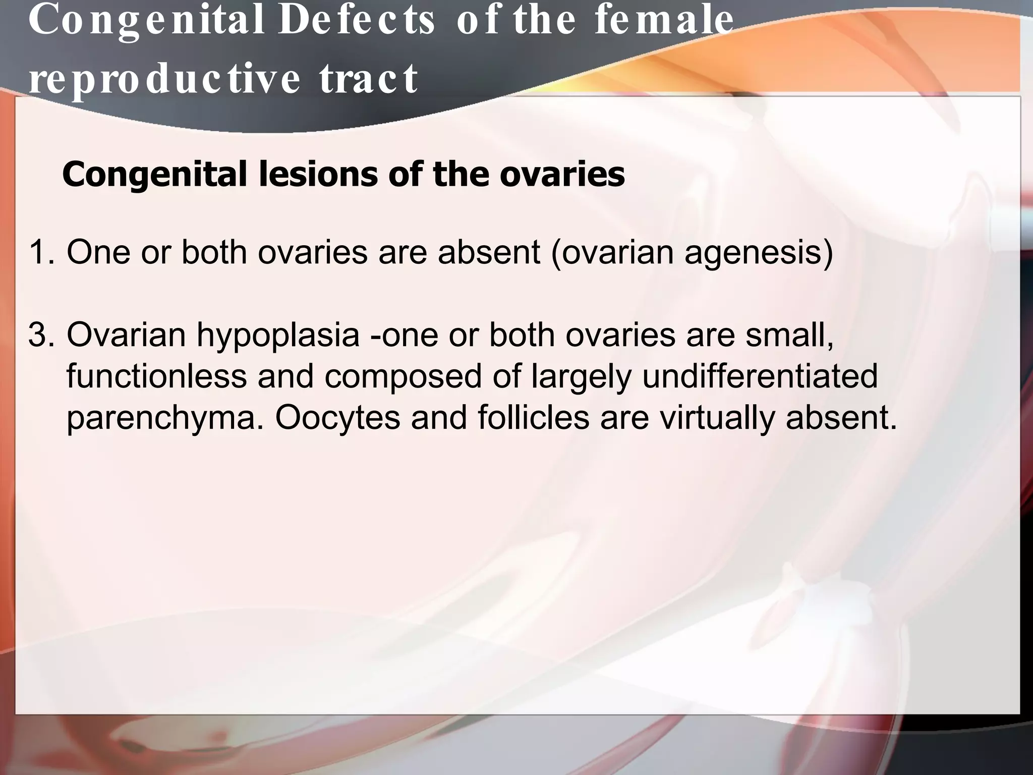 Pelvimetry, pelvic abnormalities,congenital defects of female rep.tract ...