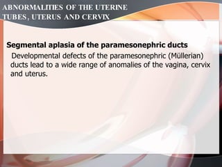 Pelvimetry, pelvic abnormalities,congenital defects of female rep.tract ...