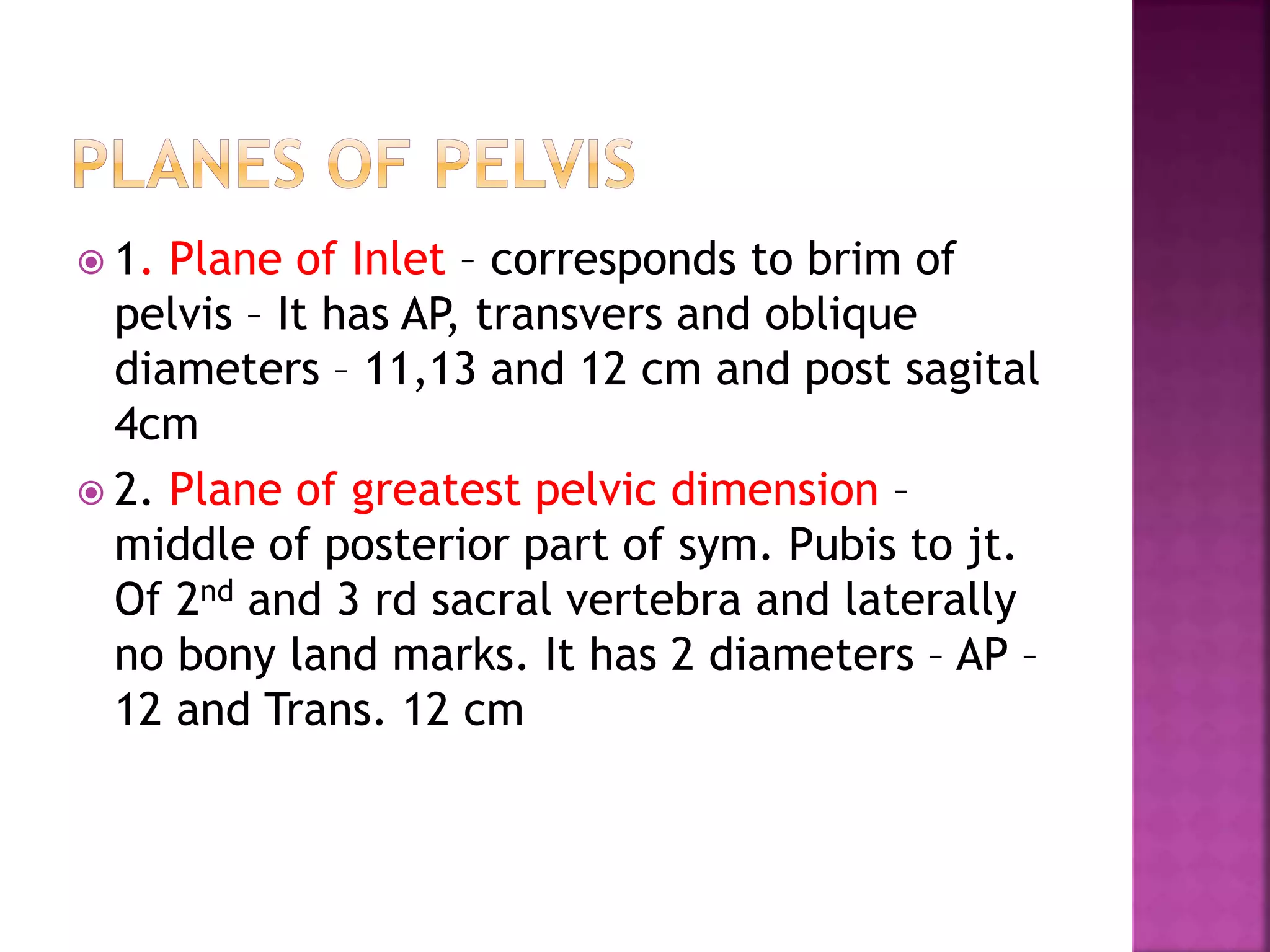 Pelvis - Obstetrical Significance | PPTX