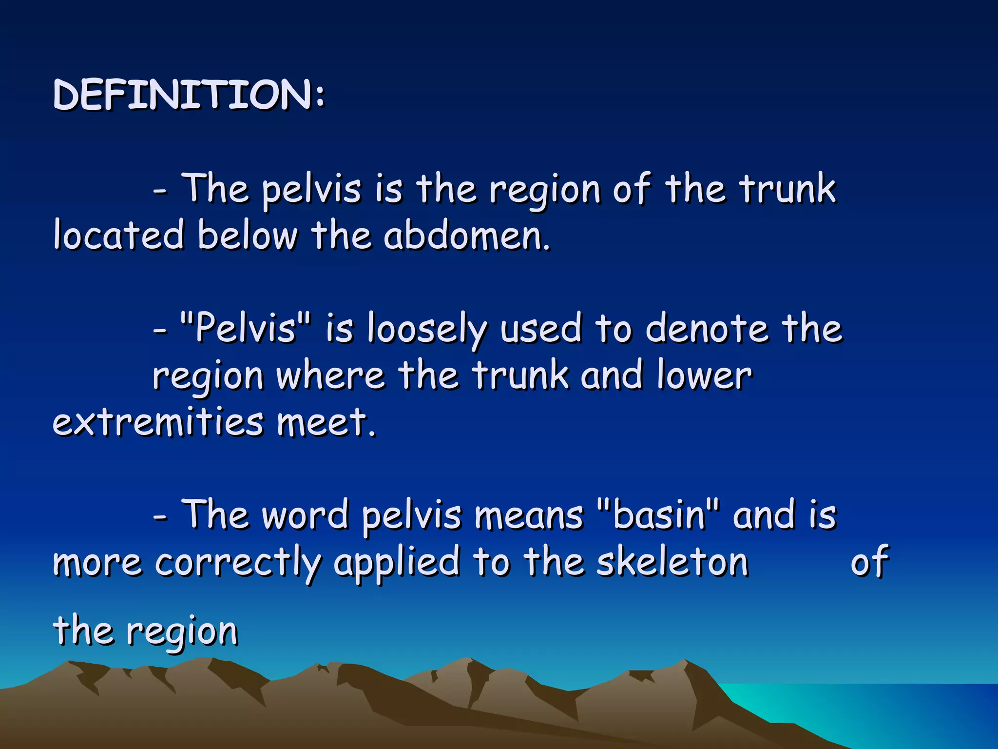 Pelvis By Dr. Fernandez | PPT