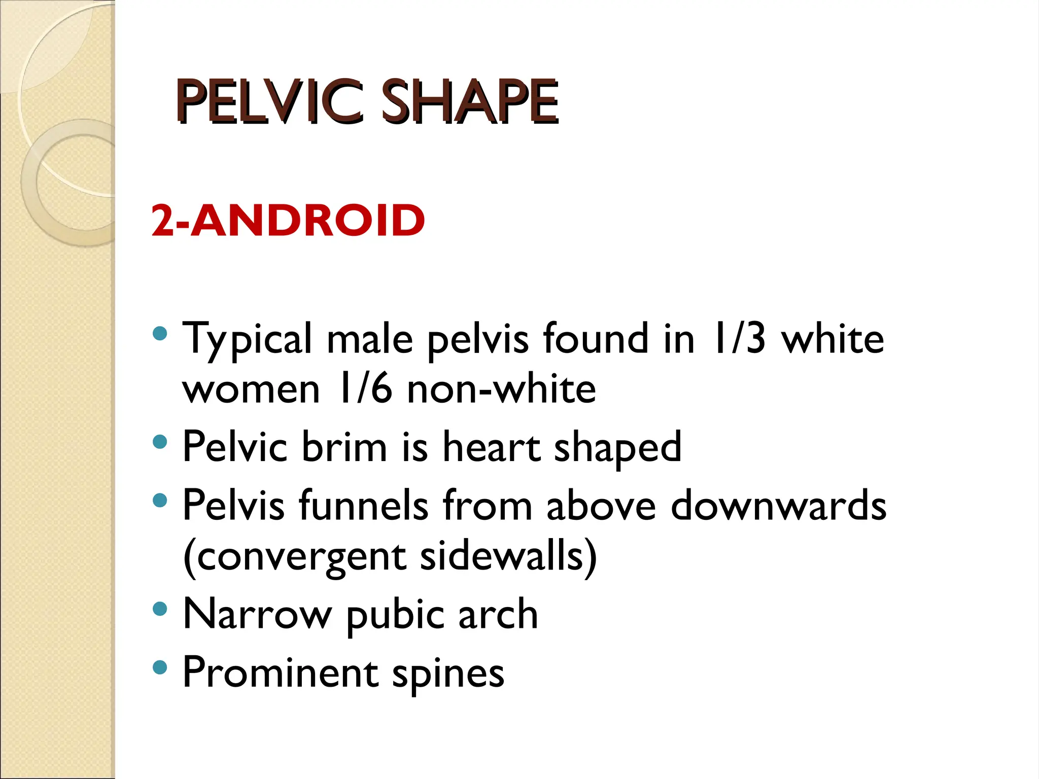 VARIETIES OF PELVIS AND SHAPES OF PELVIS | PPT