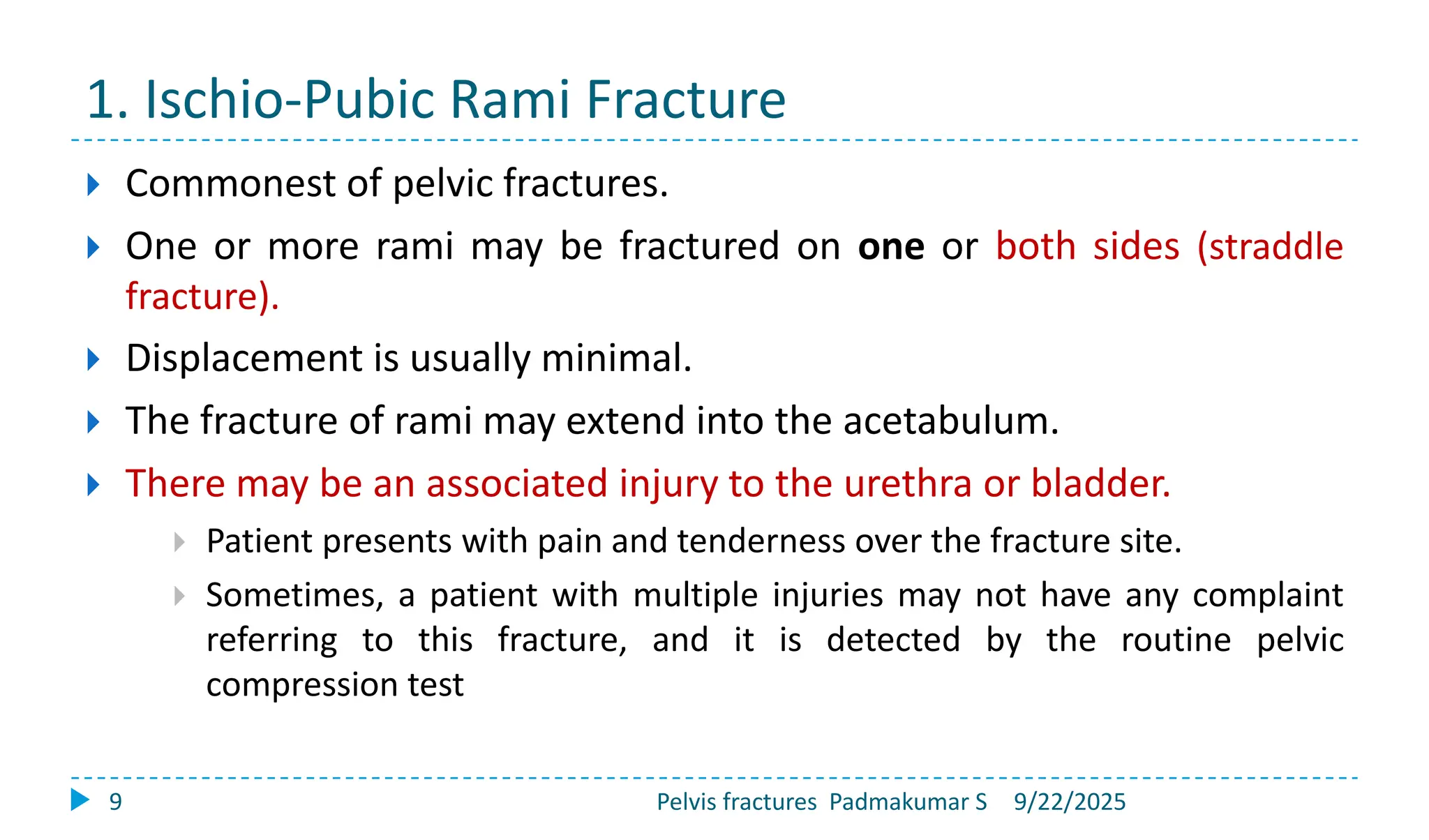 Pelvis fractures-types ,Clinical features and management | PDF