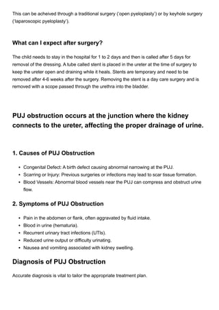 Pelvi Ureteric Junction Obstruction Treatment Delhi: Expert Care | PDF