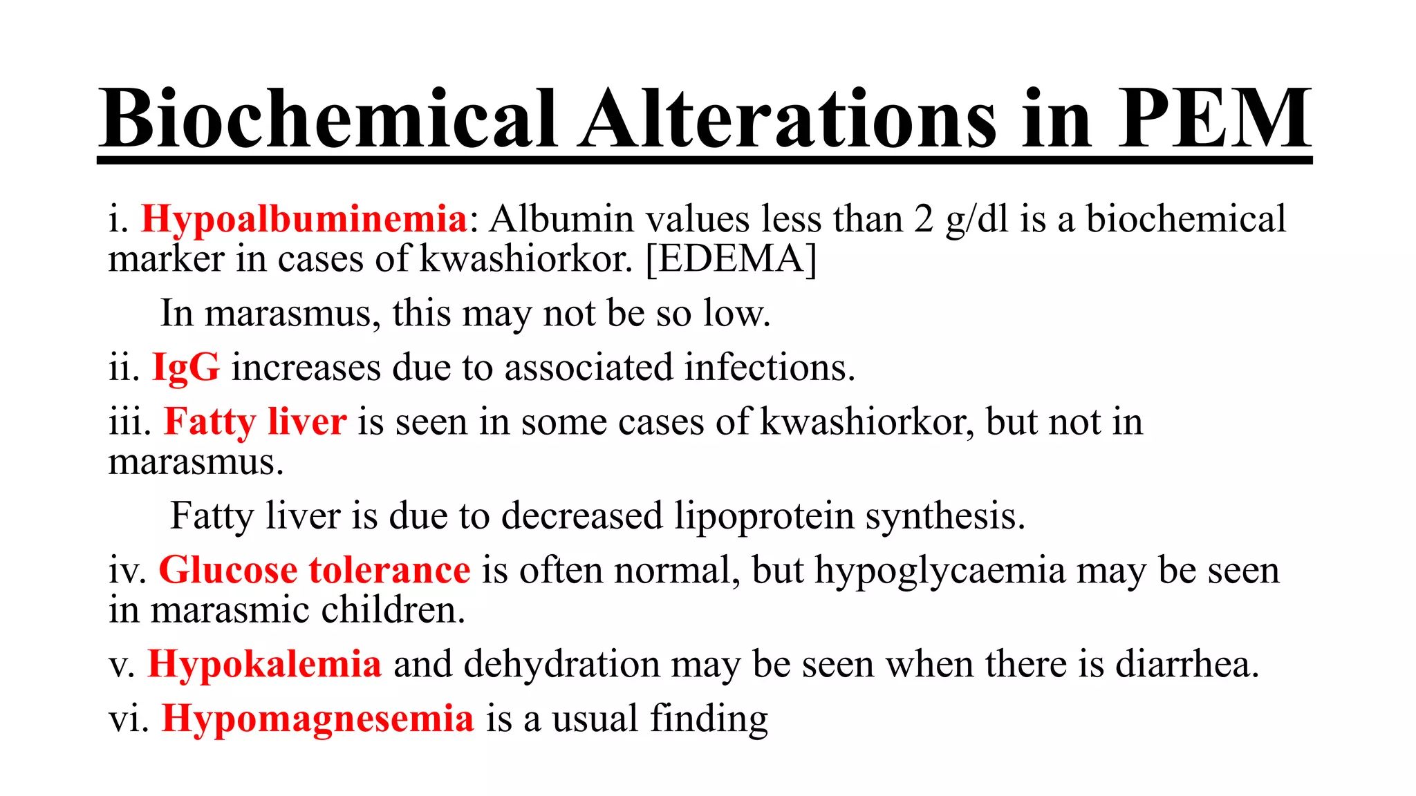 Protein Energy Malnutrition (PEM) | PPTX