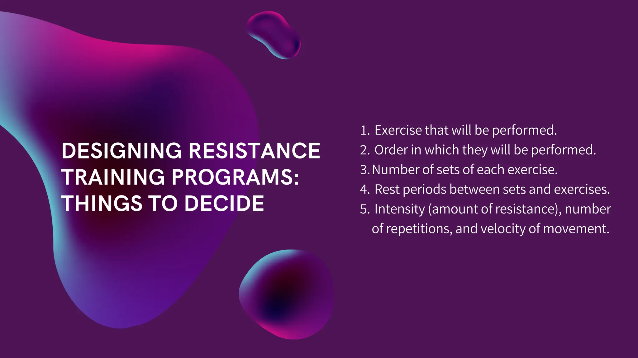 Principle of training exercises Simple report ppt. | PDF | Physical ...