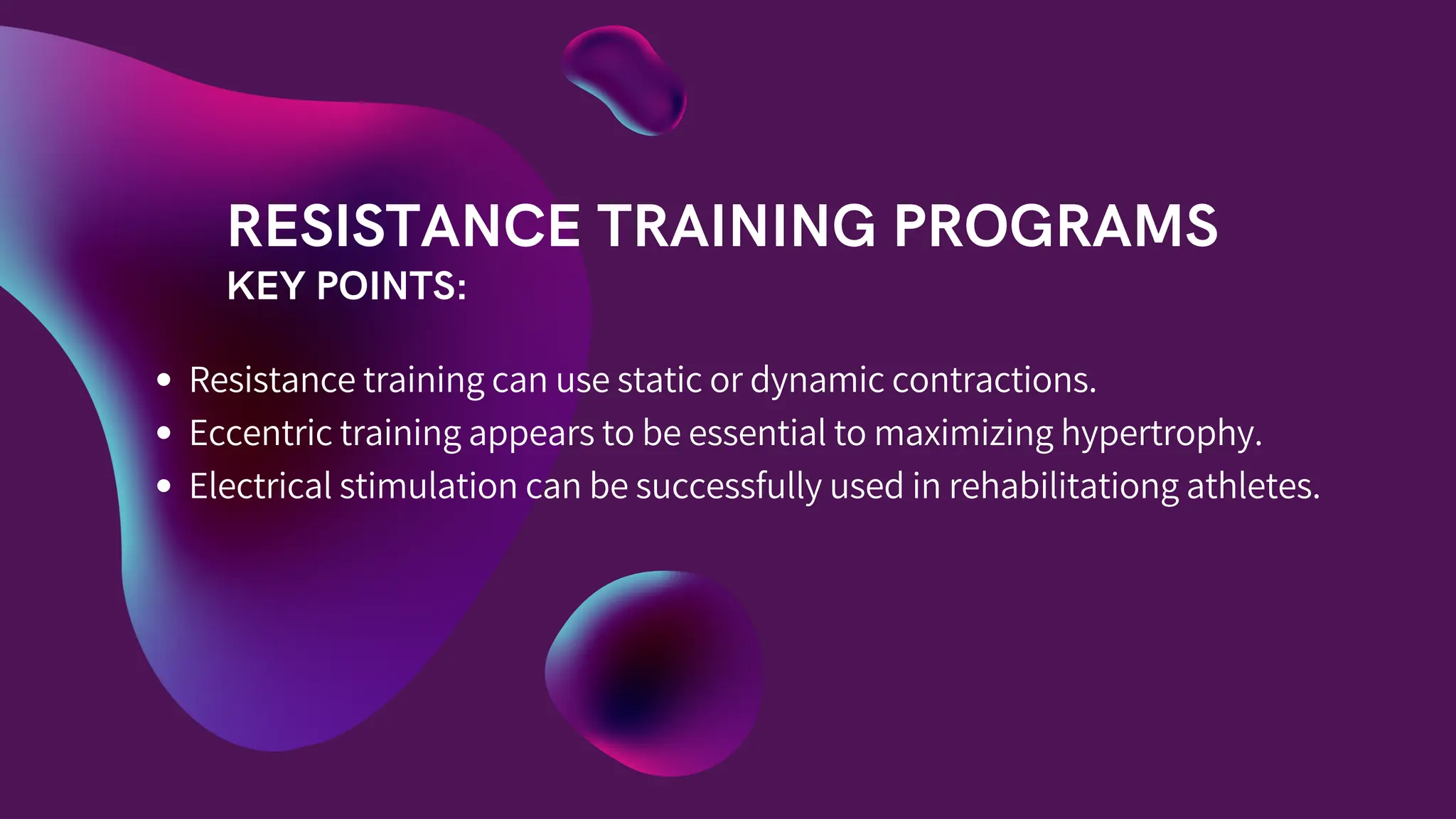 Principle of training exercises Simple report ppt. | PDF | Physical ...