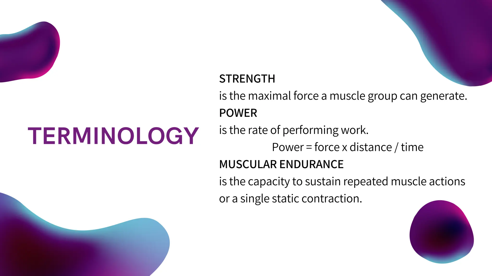 Principle of training exercises Simple report ppt. | PDF