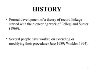 Prescription Event Monitoring & Record Linkage Systems | PPT