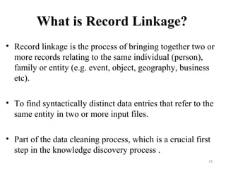 Prescription Event Monitoring & Record Linkage Systems | PPT