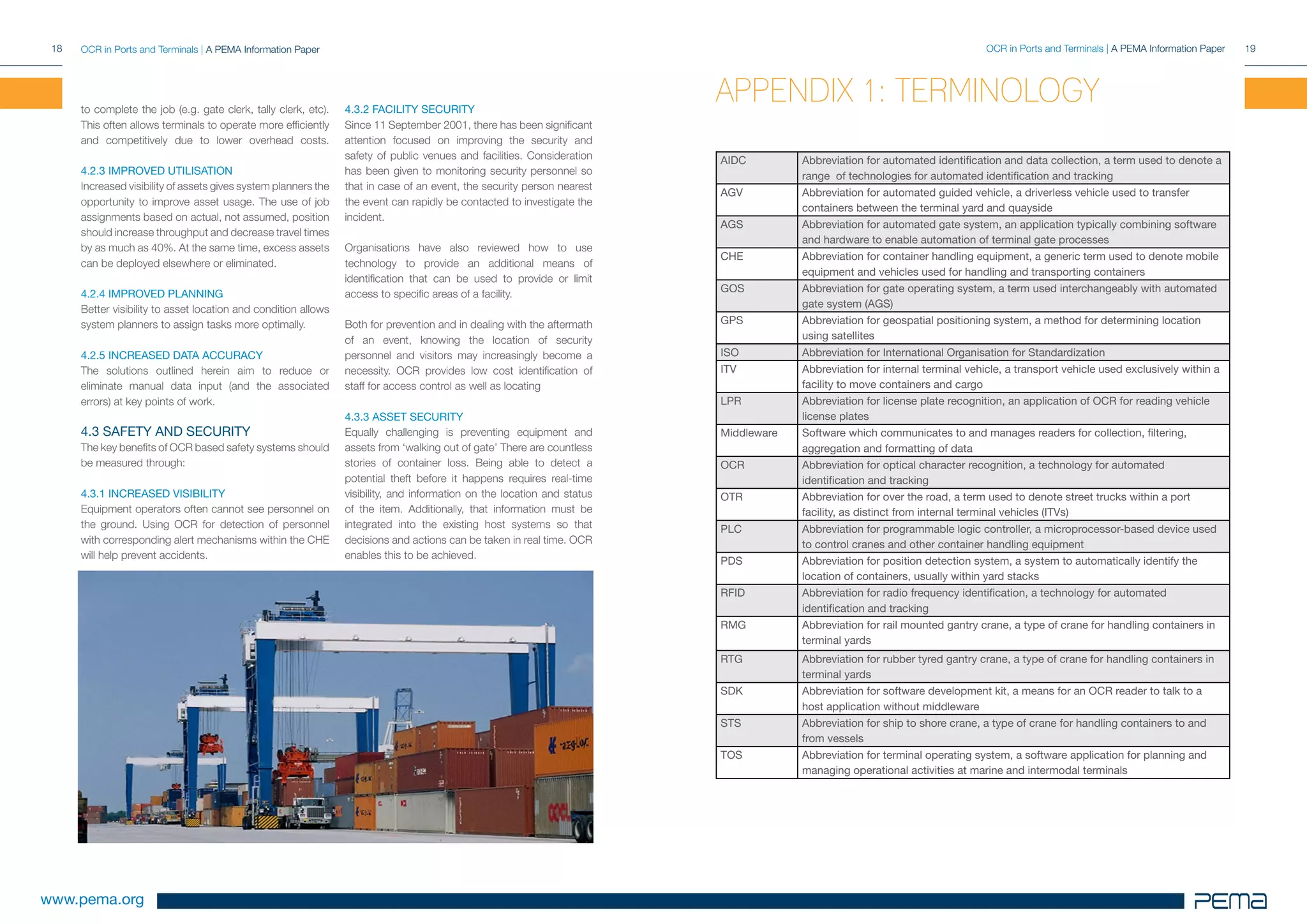 PEMA | OCR In Ports and Terminals | PDF