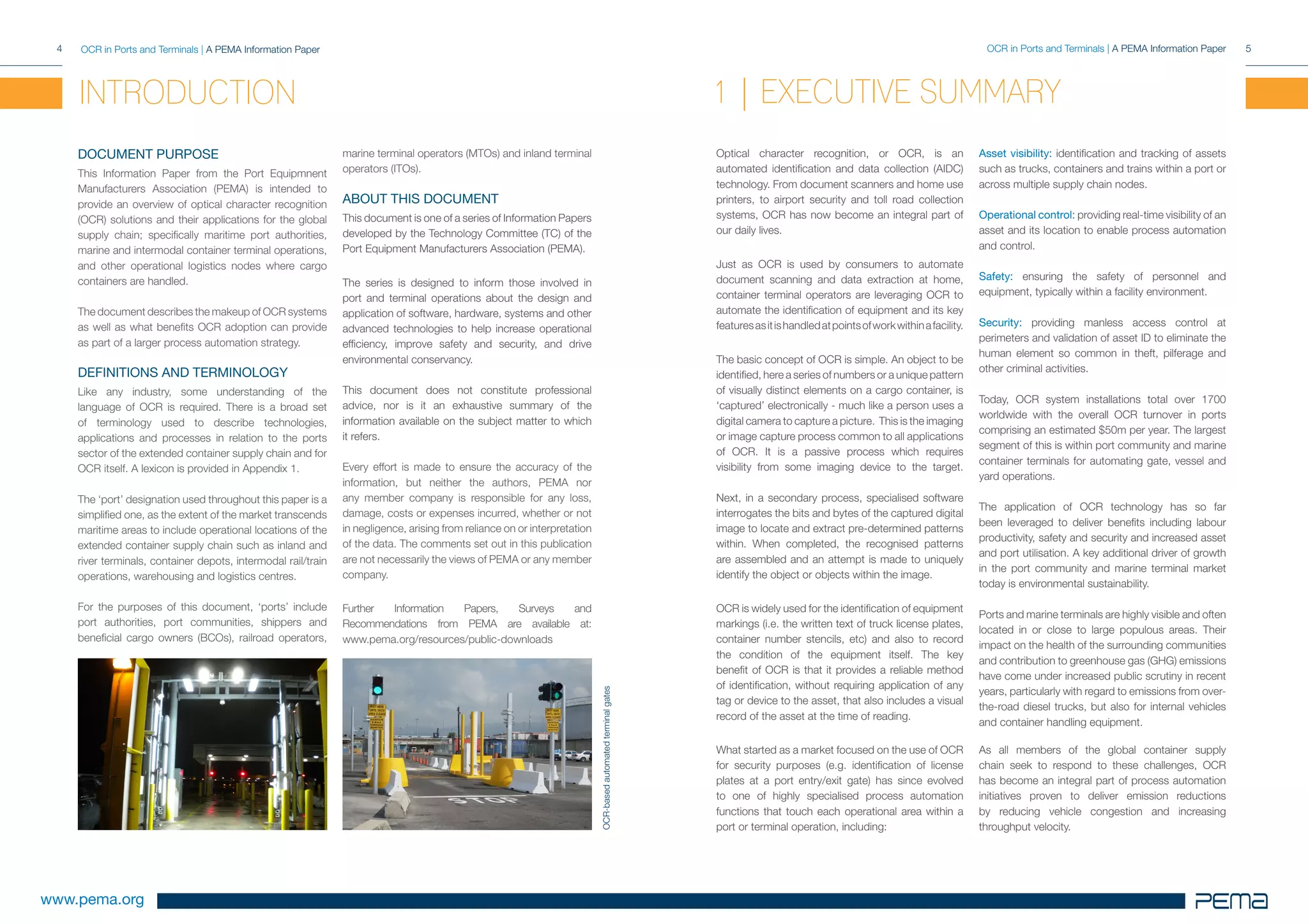 PEMA | OCR In Ports and Terminals | PDF