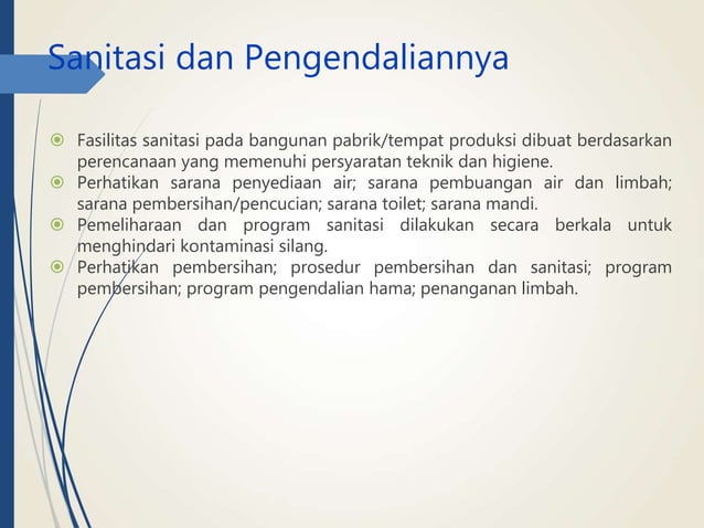 Pemahaman Good Manufacturing Process | PPT