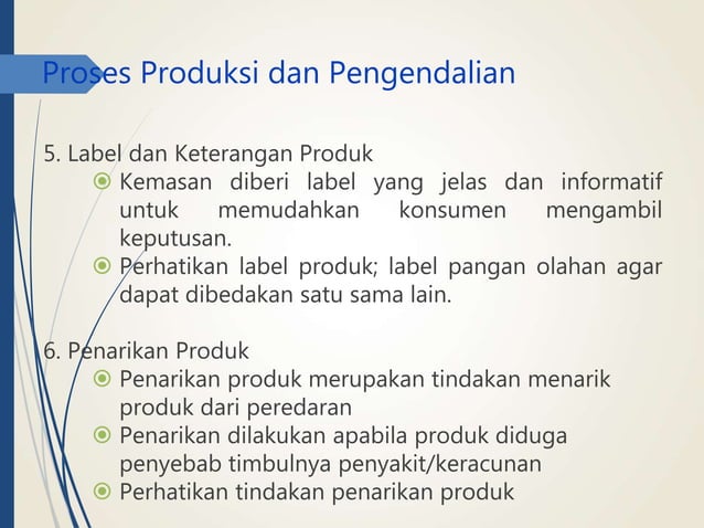 Pemahaman Good Manufacturing Process | PPT