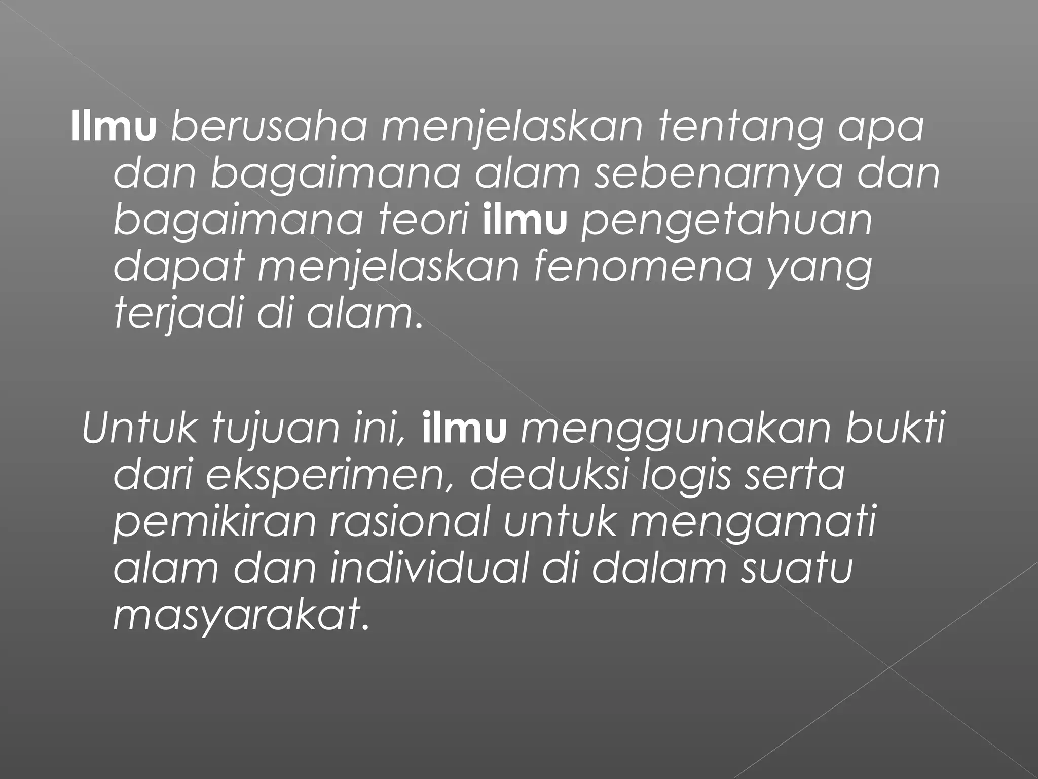 Pemahaman dasar filsafat ilmu | PPT