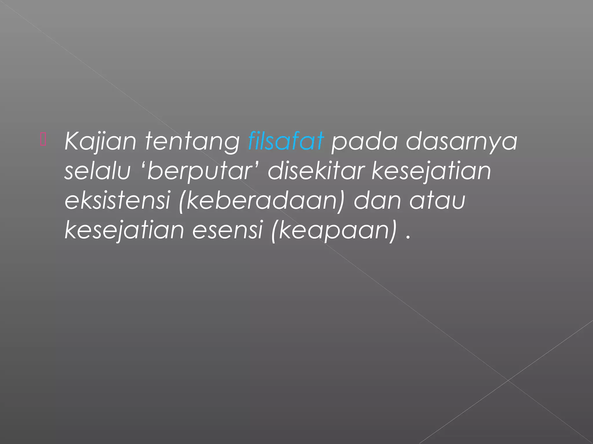 Pemahaman dasar filsafat ilmu | PPT