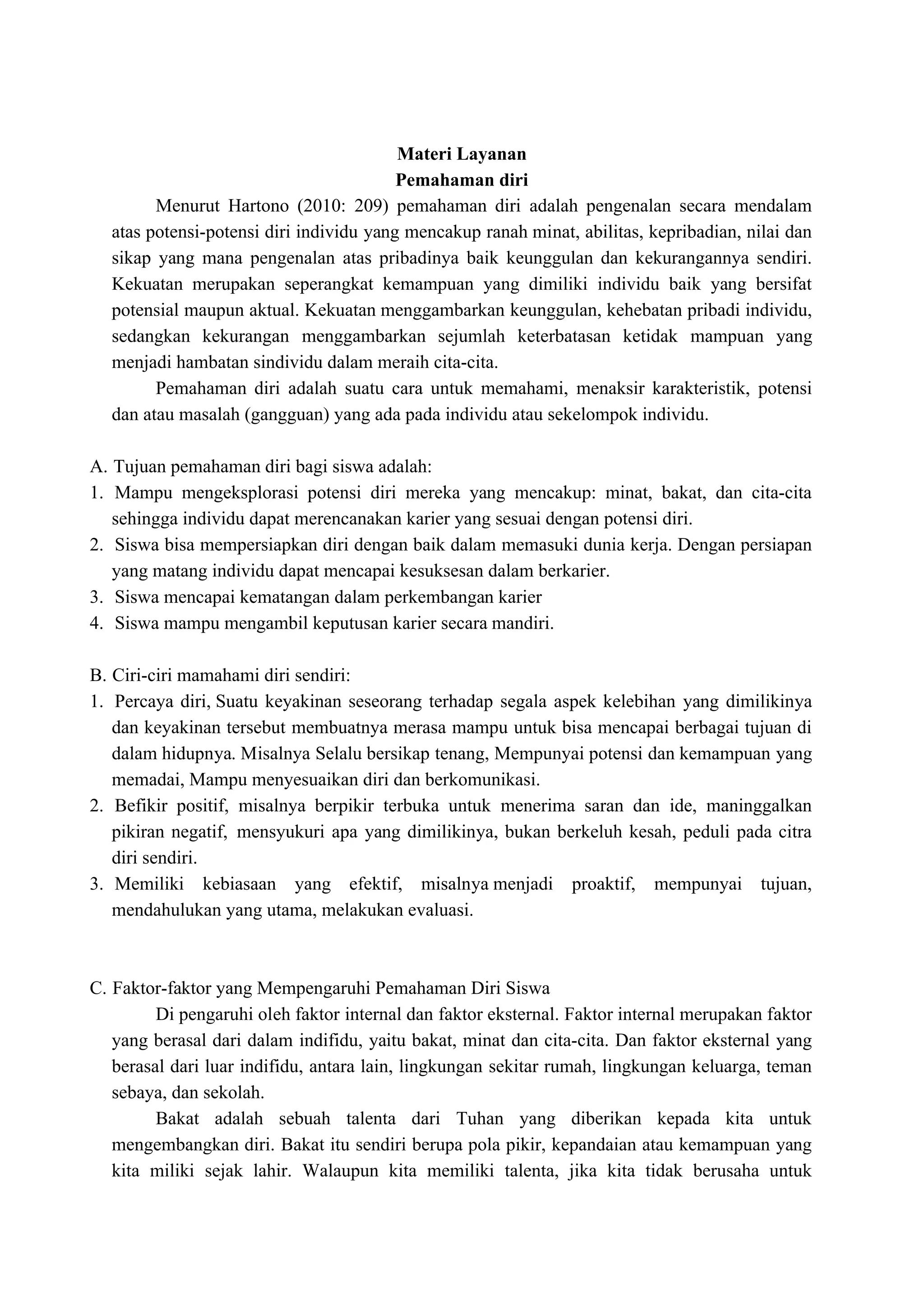 Pemahaman diri | PDF