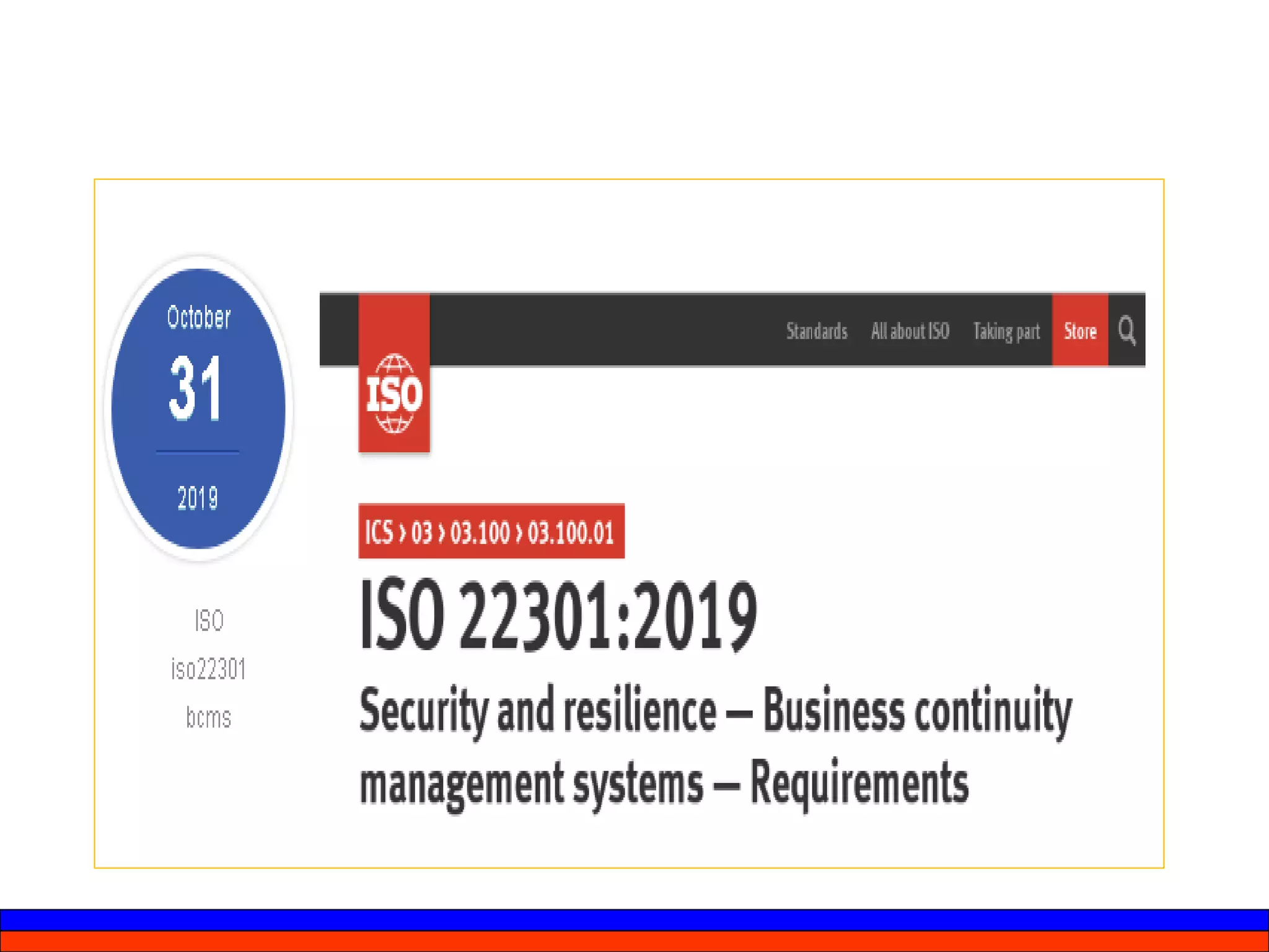 ISO 22301:2019 BCMS Awareness | PDF