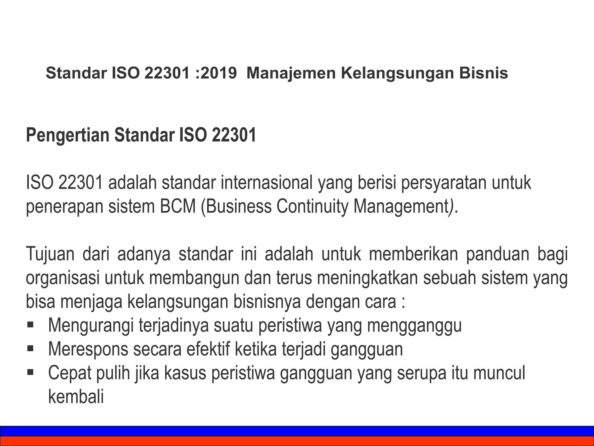ISO 22301:2019 BCMS Awareness | PDF