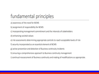 ISO 22301:2019 BCMS Awareness | PDF