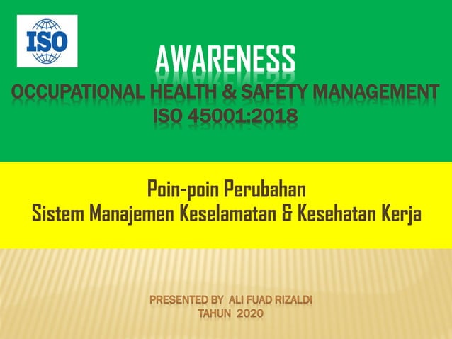 ISO 45001:2018 Awareness & Upgrading | PDF