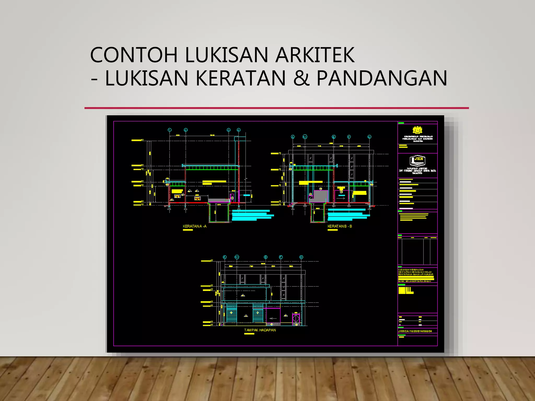 PEMAHAMAN LUKISAN ARKITEK, PELAN SUSUNATUR, DAN SKALA | PPTX