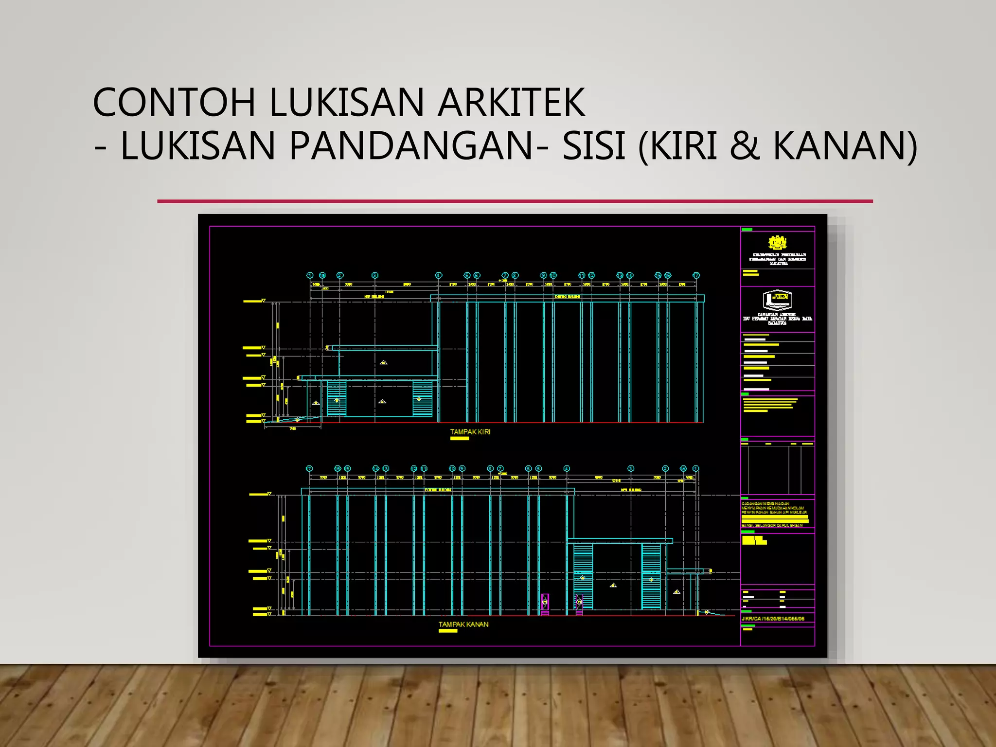 PEMAHAMAN LUKISAN ARKITEK, PELAN SUSUNATUR, DAN SKALA | PPTX