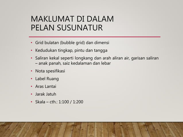 PEMAHAMAN LUKISAN ARKITEK, PELAN SUSUNATUR, DAN SKALA | PPTX