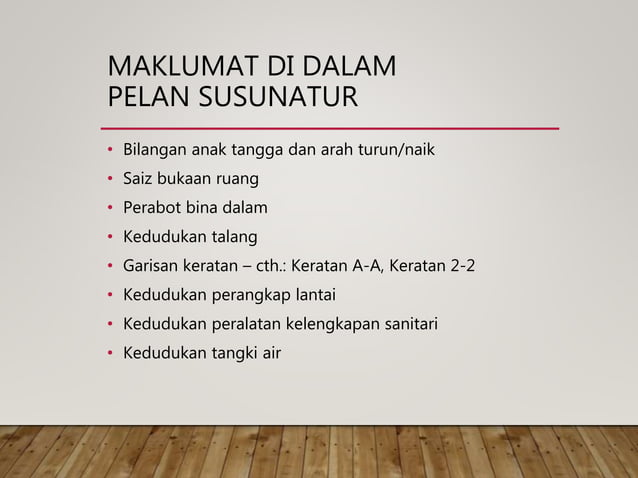 PEMAHAMAN LUKISAN ARKITEK, PELAN SUSUNATUR, DAN SKALA | PPTX