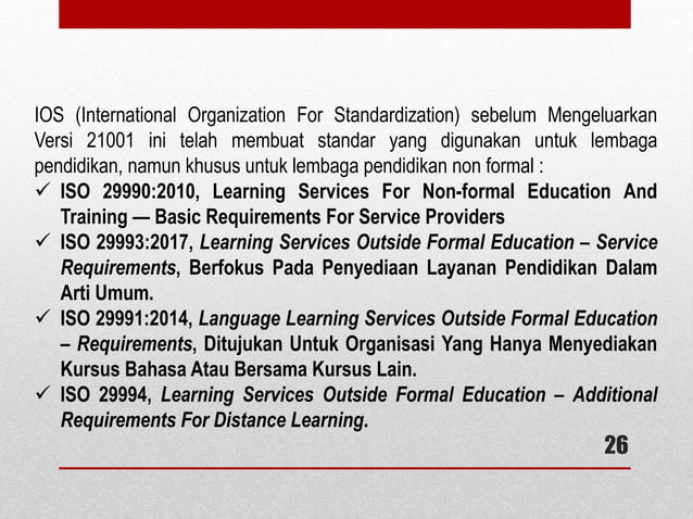 ISO 21001:2018 Educational Organization Management System | PDF