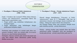 Pemahaman Perkembangan & Paradigma Administrasi Negara.pptx