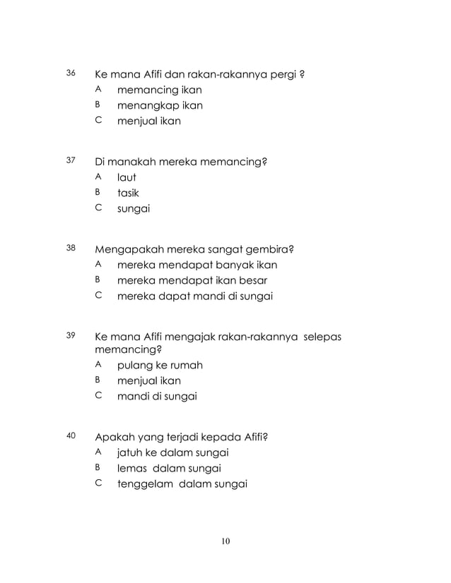 BM PAPER 1-Pemahaman set1 | PDF