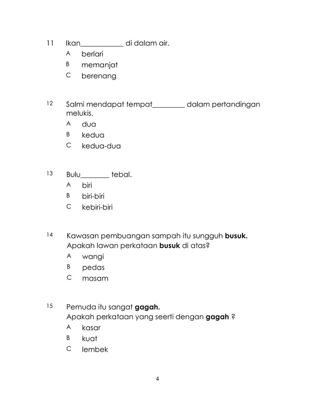 BM PAPER 1-Pemahaman set1 | PDF