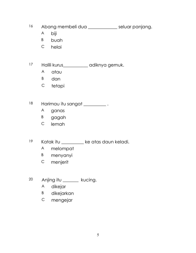 BM PAPER 1-Pemahaman set1 | PDF