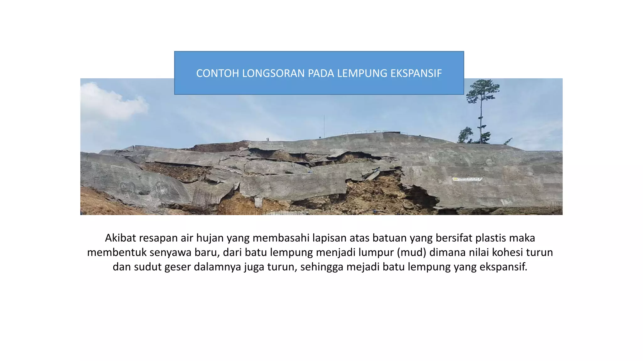 PEMAHAMAN SINGKAT FENOMENA LONGSOR PADA BATUAN EKSPANSIF.pptx