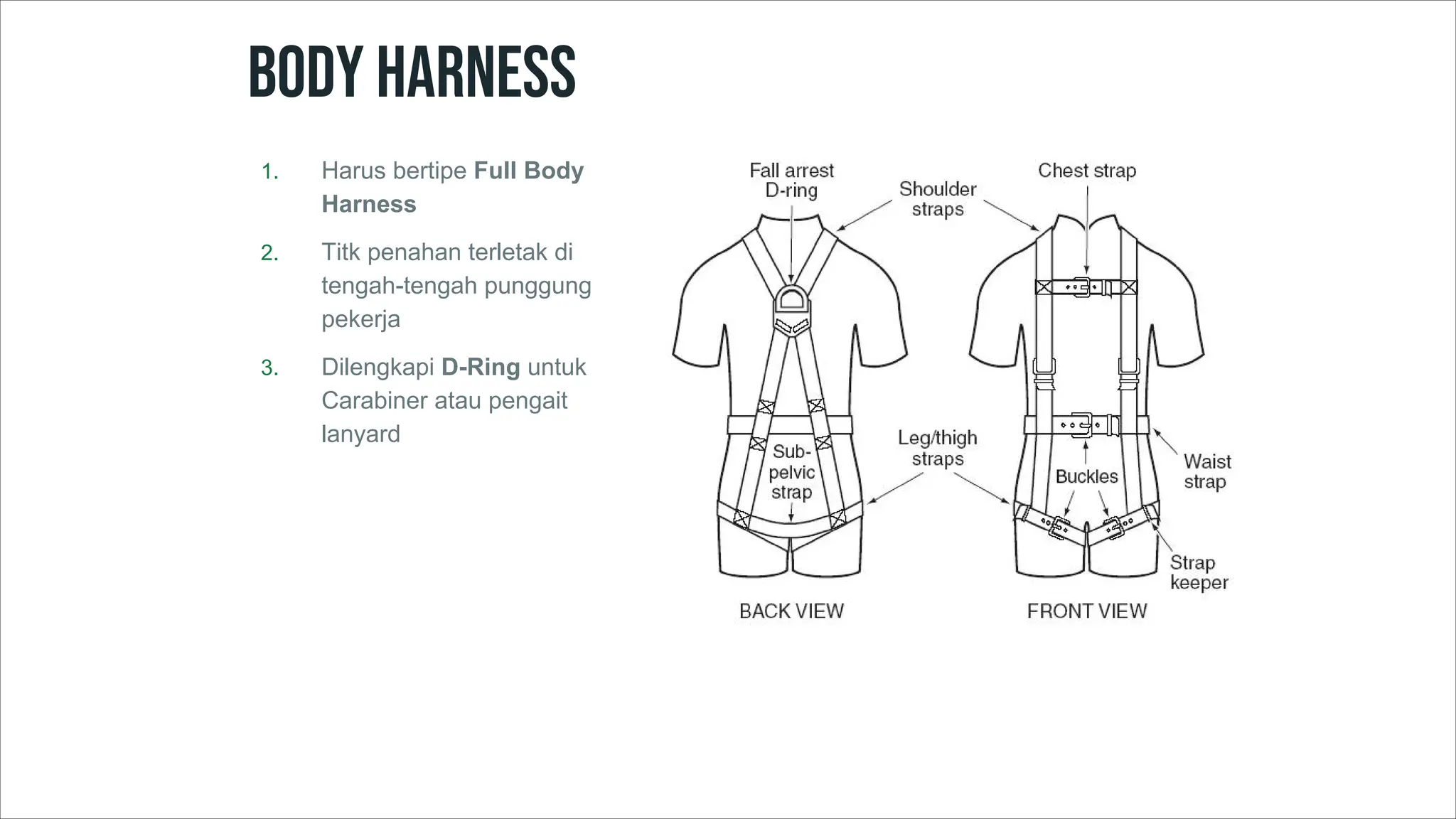 Penjelasan Singkat Menggunakan Full Body Harness | PDF