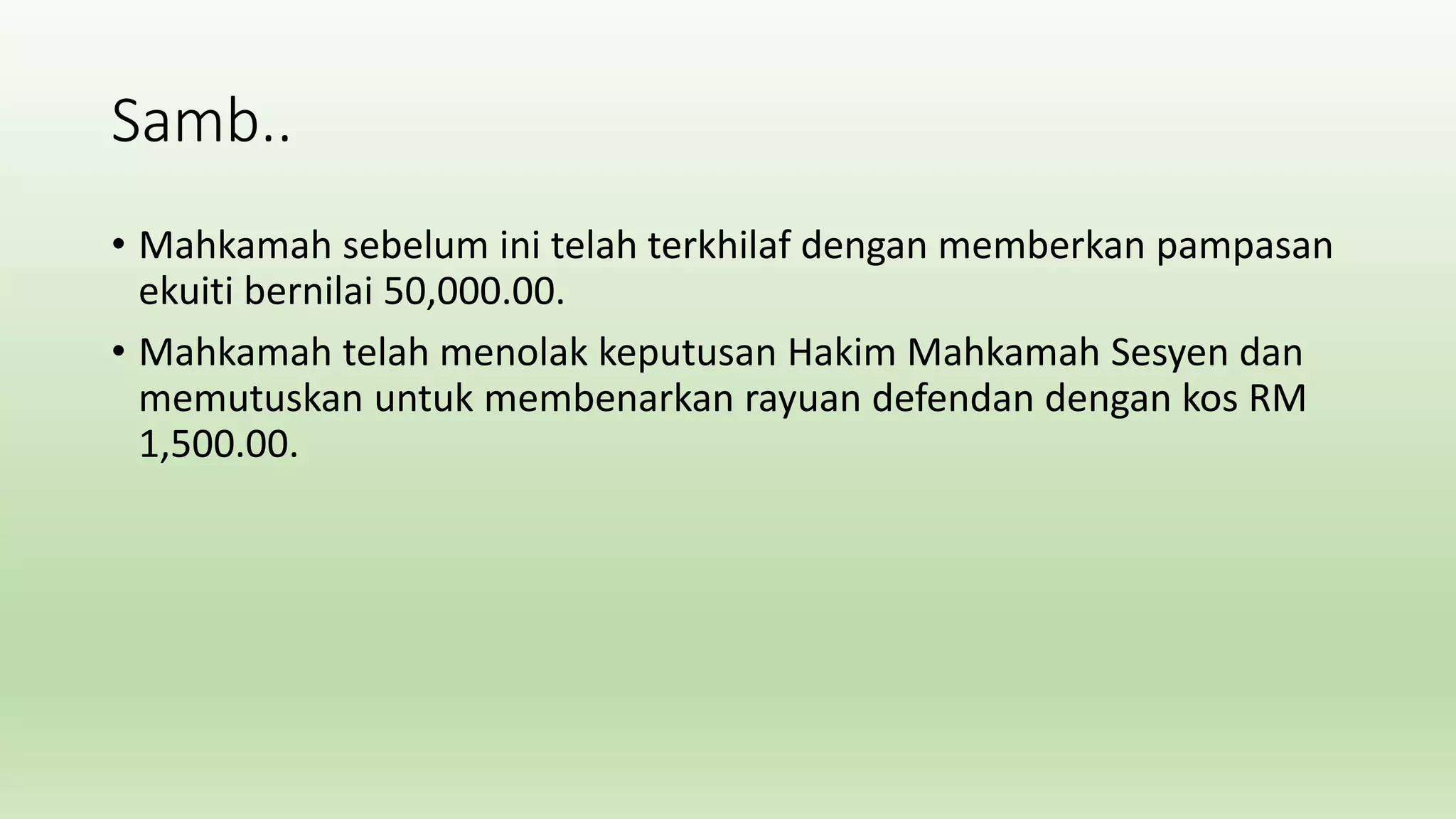 Pemakaian Prinsip Ekuiti dalam Sistem Torrens di Malaysia | PPTX