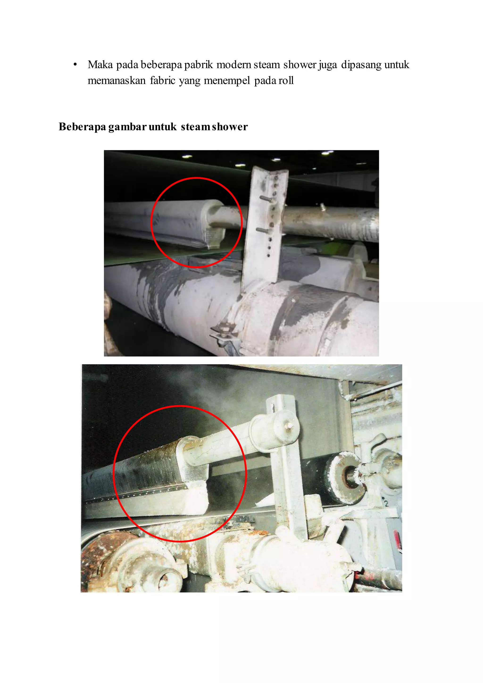 Pemakaian Steam Shower pada Press Section (Paper Machine) | PDF