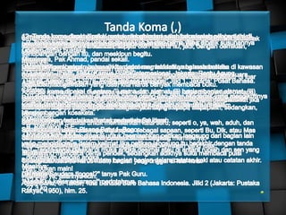 Pemakaian Tanda Baca | PPT