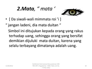 Pemaknaan simbol simbol dalam bahasa mandar | PPTX