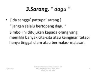 Pemaknaan simbol simbol dalam bahasa mandar | PPTX