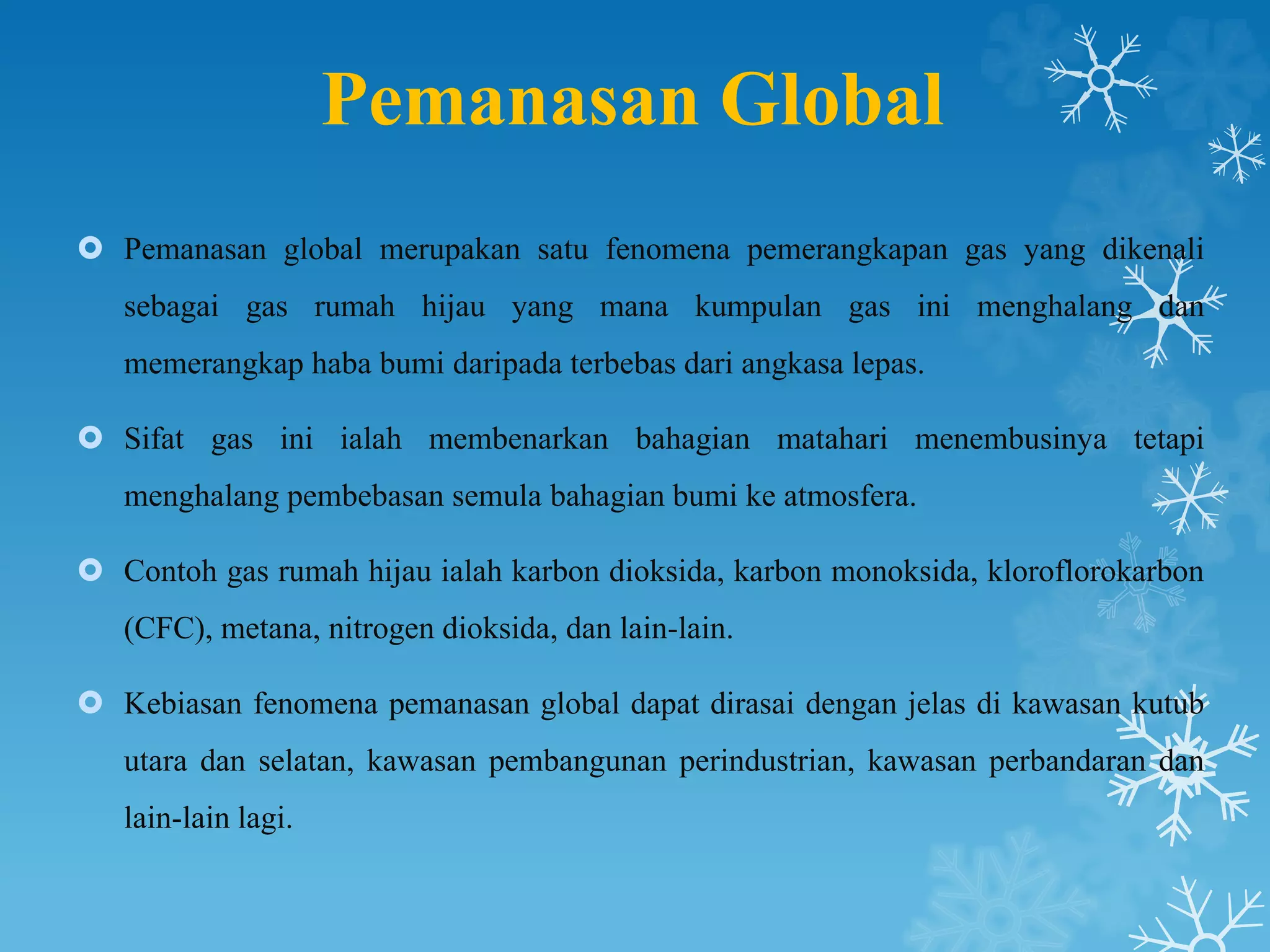 Pemanasan global dan peningkatan aras air laut | PPTX
