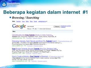 Pemanfaatan internet-sebagai-bahan-belajar | PPT